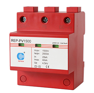 Surge protector for PV1500 with Combined disconnection and short ...