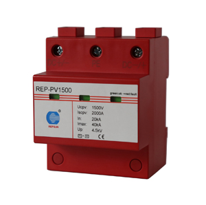 Surge protector for PV1500 with Combined disconnection and short ...